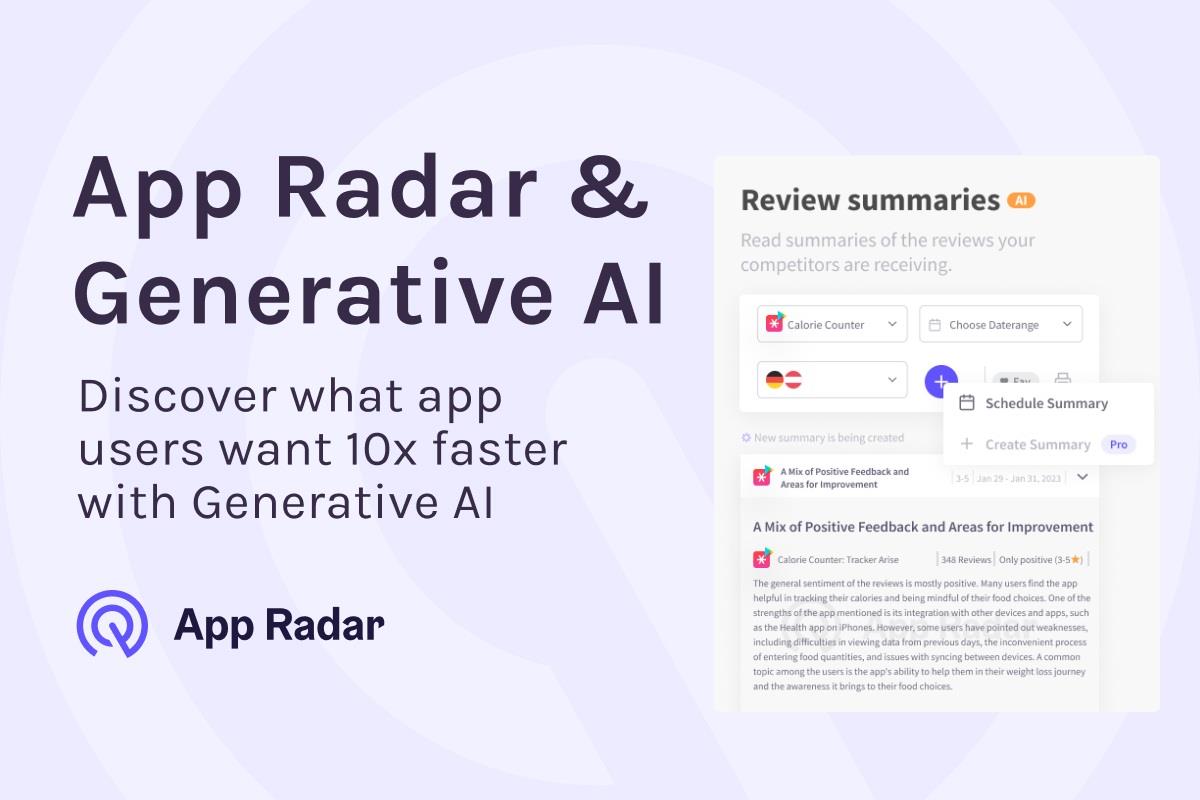 AI-powered App Review Summary by App Radar