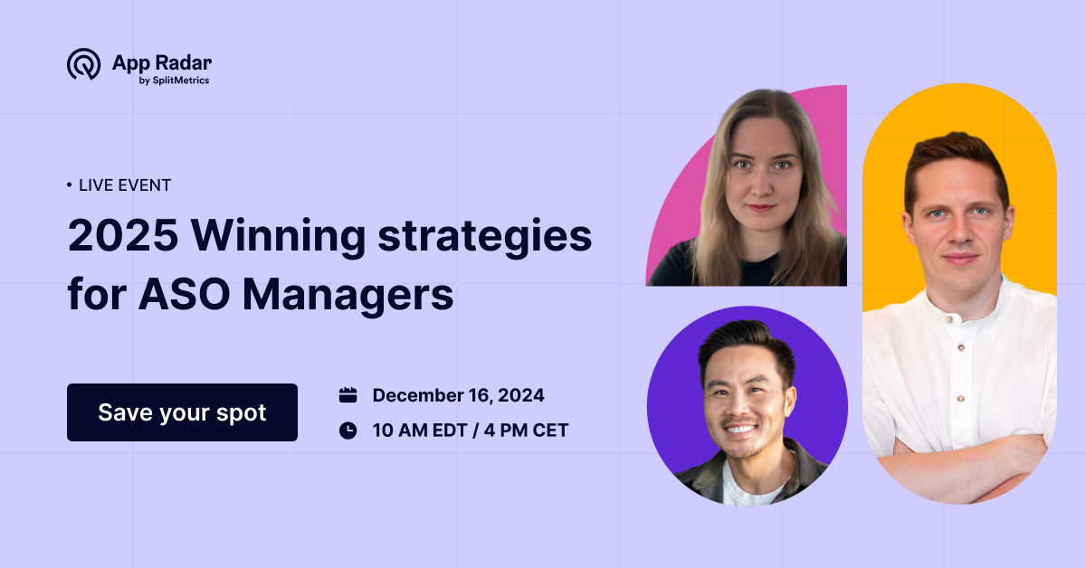 Webinar: 2025 Winning strategies for ASO Managers